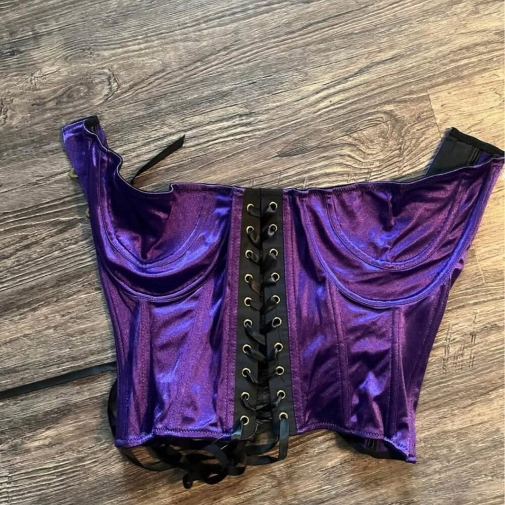 Fredericks Of Hollywood Purple Body Slim Corset 34 Me… - Gem